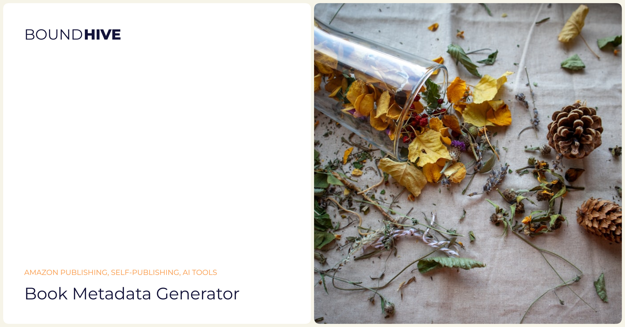 Book Metadata Generator - BoundHive