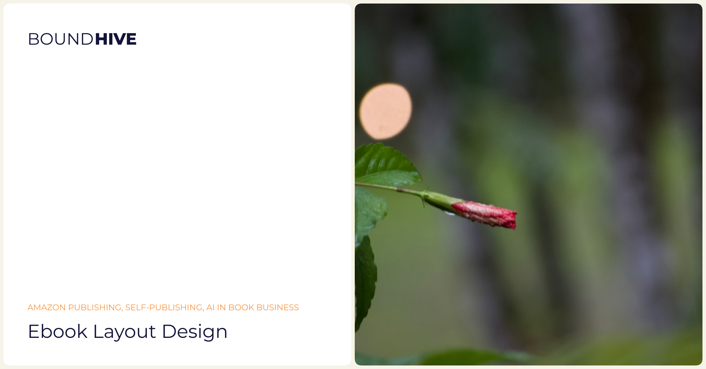 Ebook Layout Design - BoundHive