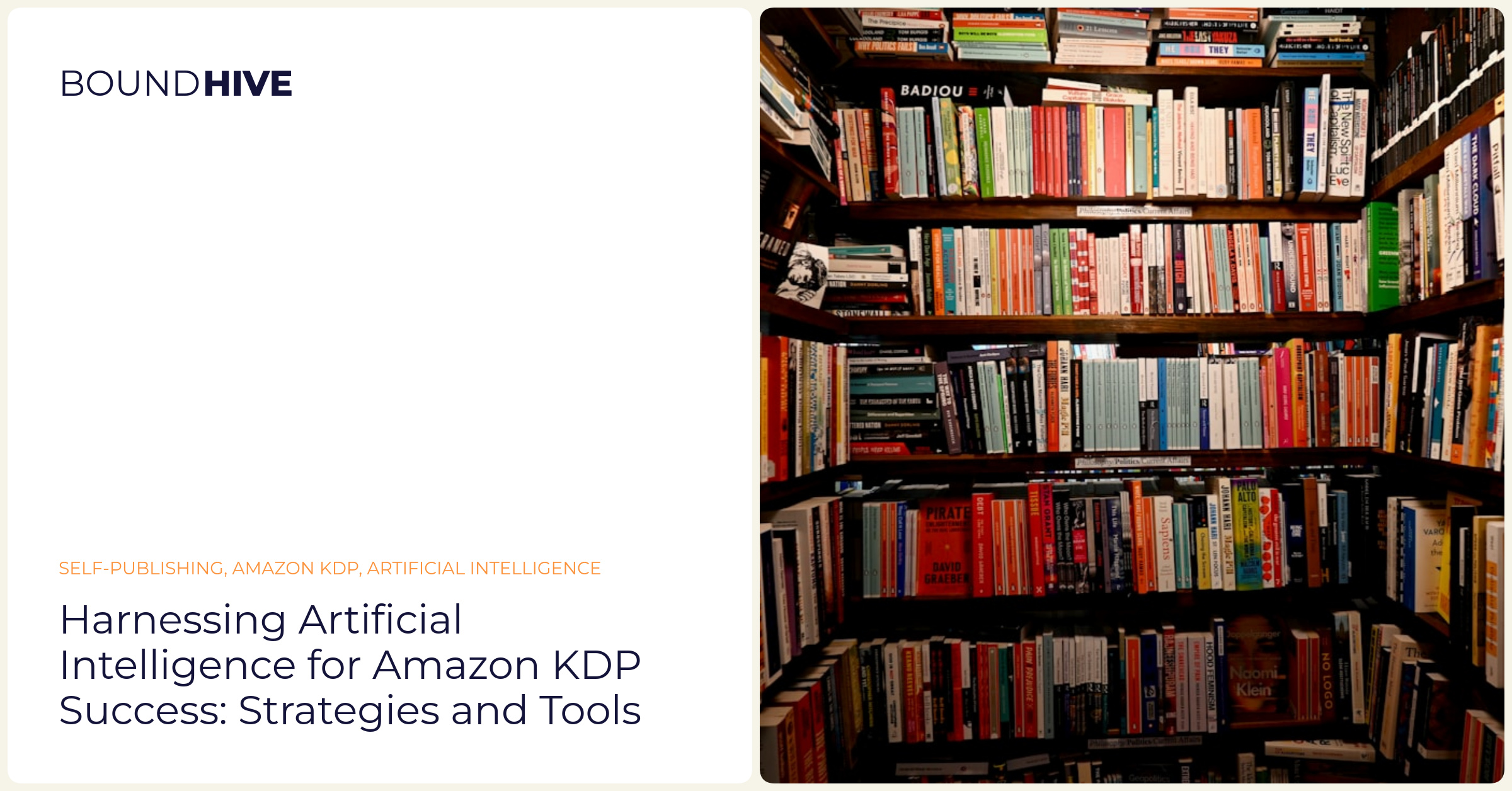 Harnessing Artificial Intelligence for Amazon KDP Success: Strategies and Tools - BoundHive