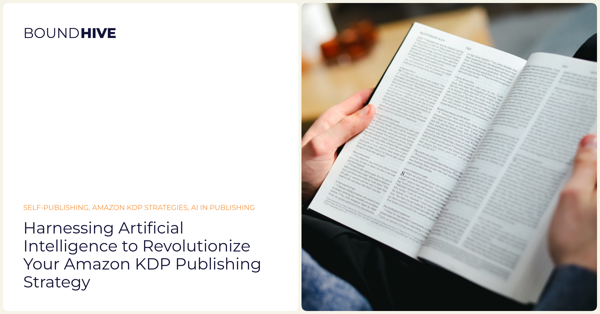 Harnessing Artificial Intelligence to Revolutionize Your Amazon KDP Publishing Strategy - BoundHive