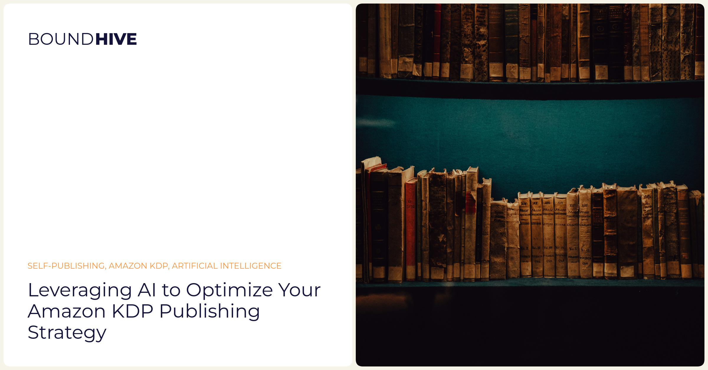 Leveraging AI to Optimize Your Amazon KDP Publishing Strategy - BoundHive