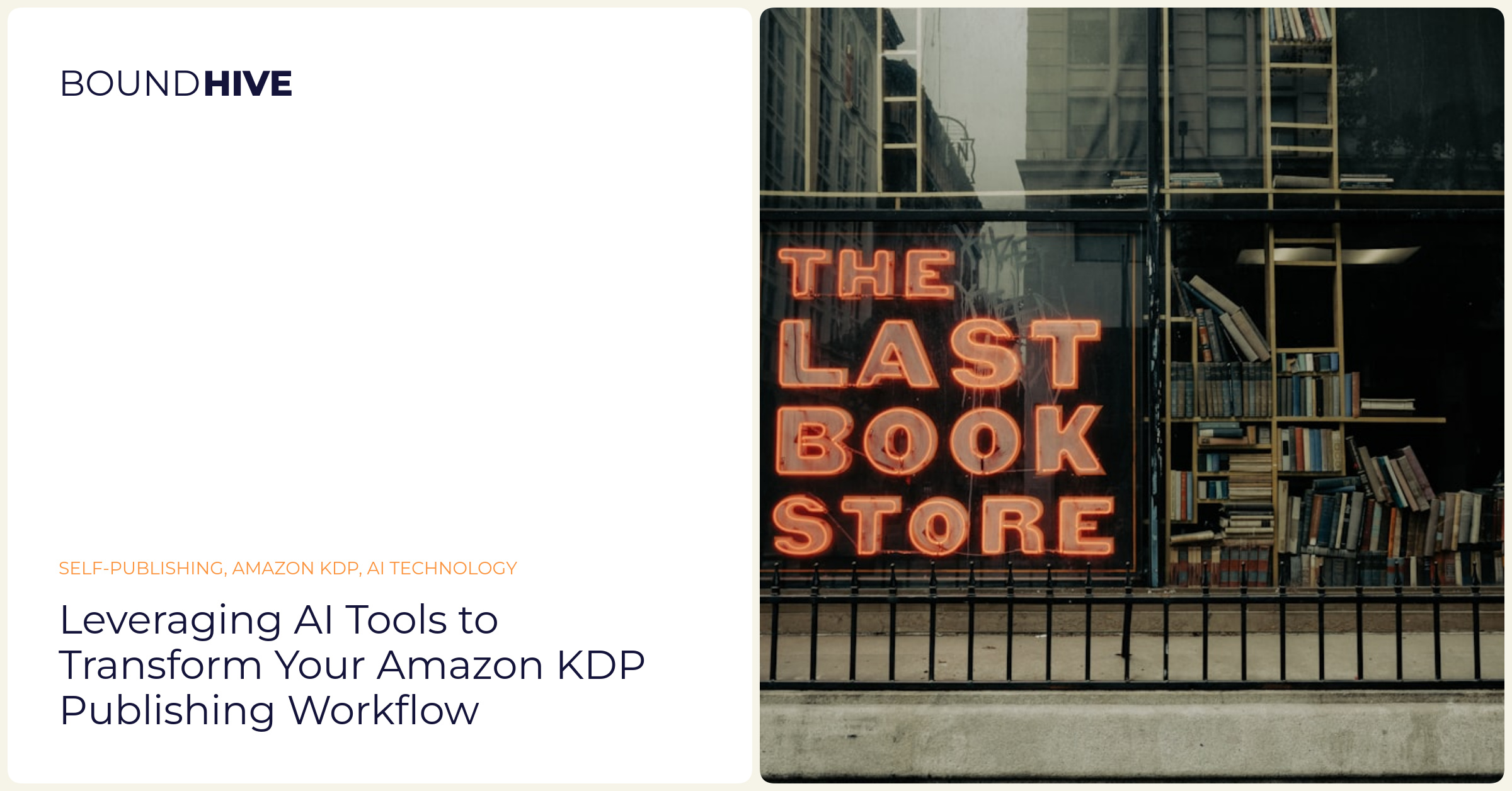 Leveraging AI Tools to Transform Your Amazon KDP Publishing Workflow - BoundHive