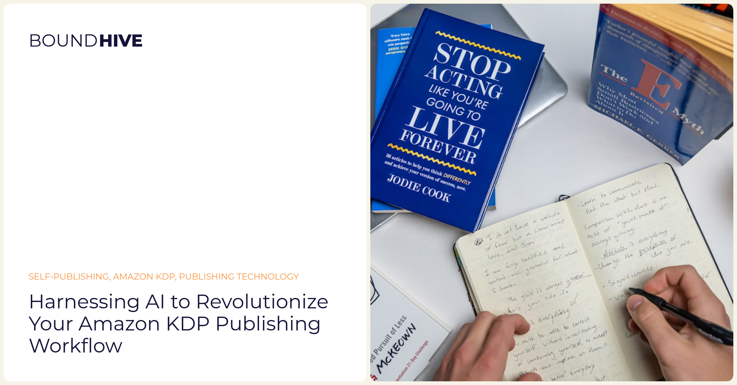 Harnessing AI to Revolutionize Your Amazon KDP Publishing Workflow - BoundHive