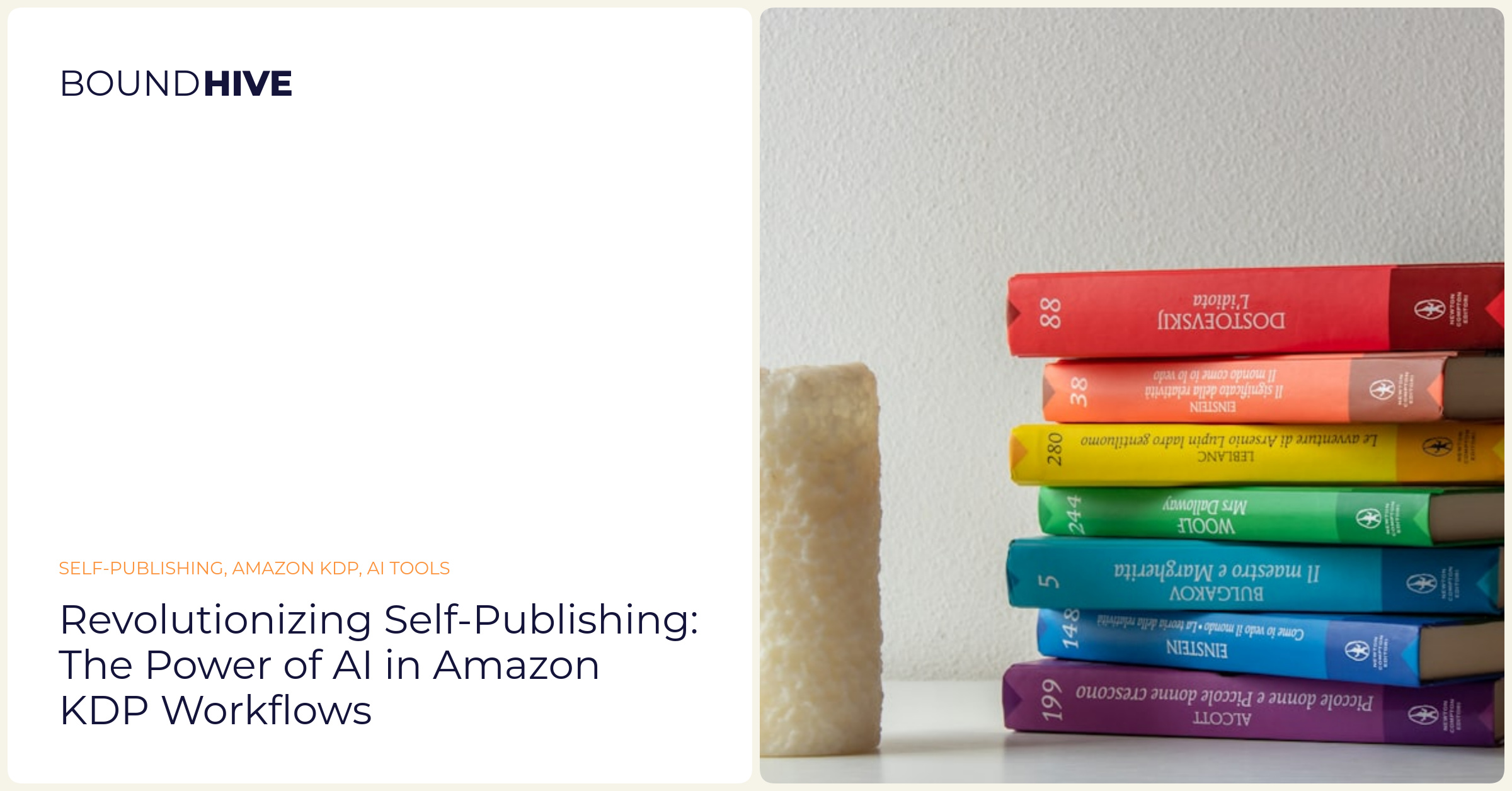 Revolutionizing Self-Publishing: The Power of AI in Amazon KDP Workflows - BoundHive