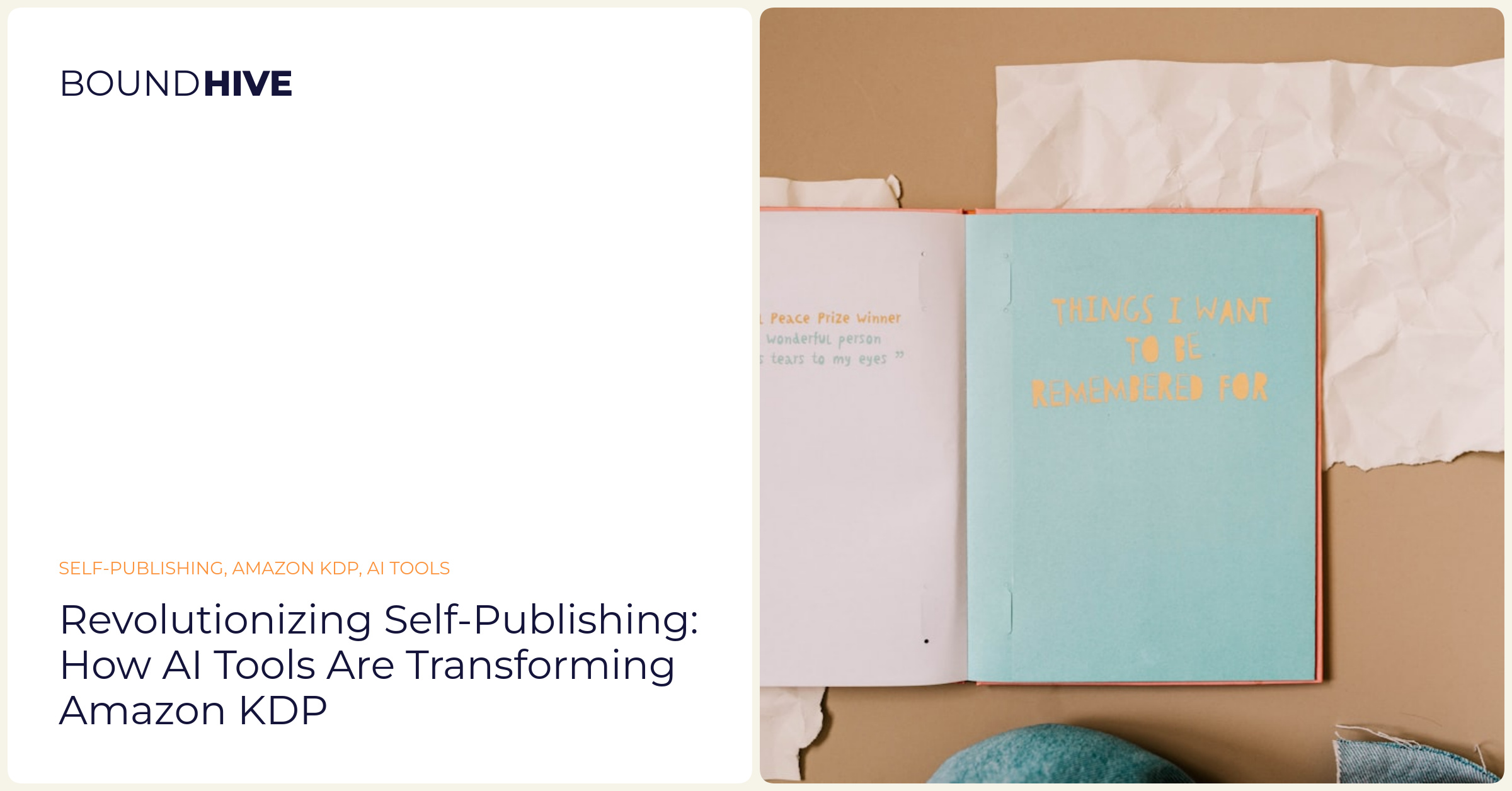 Revolutionizing Self-Publishing: How AI Tools Are Transforming Amazon KDP - BoundHive