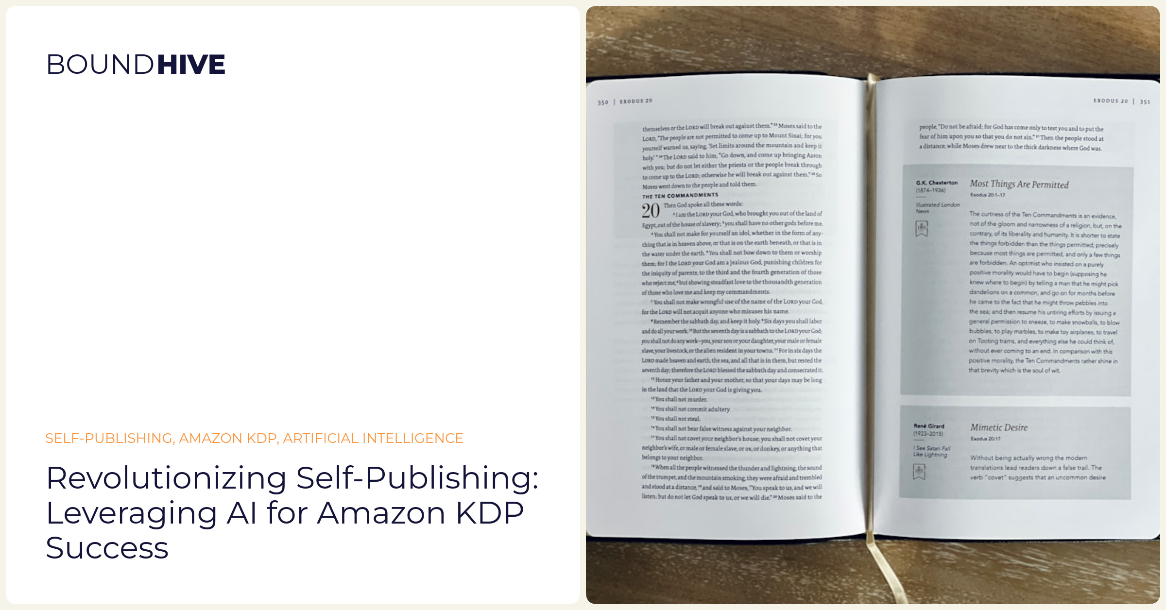 Revolutionizing Self-Publishing: Leveraging AI for Amazon KDP Success - BoundHive