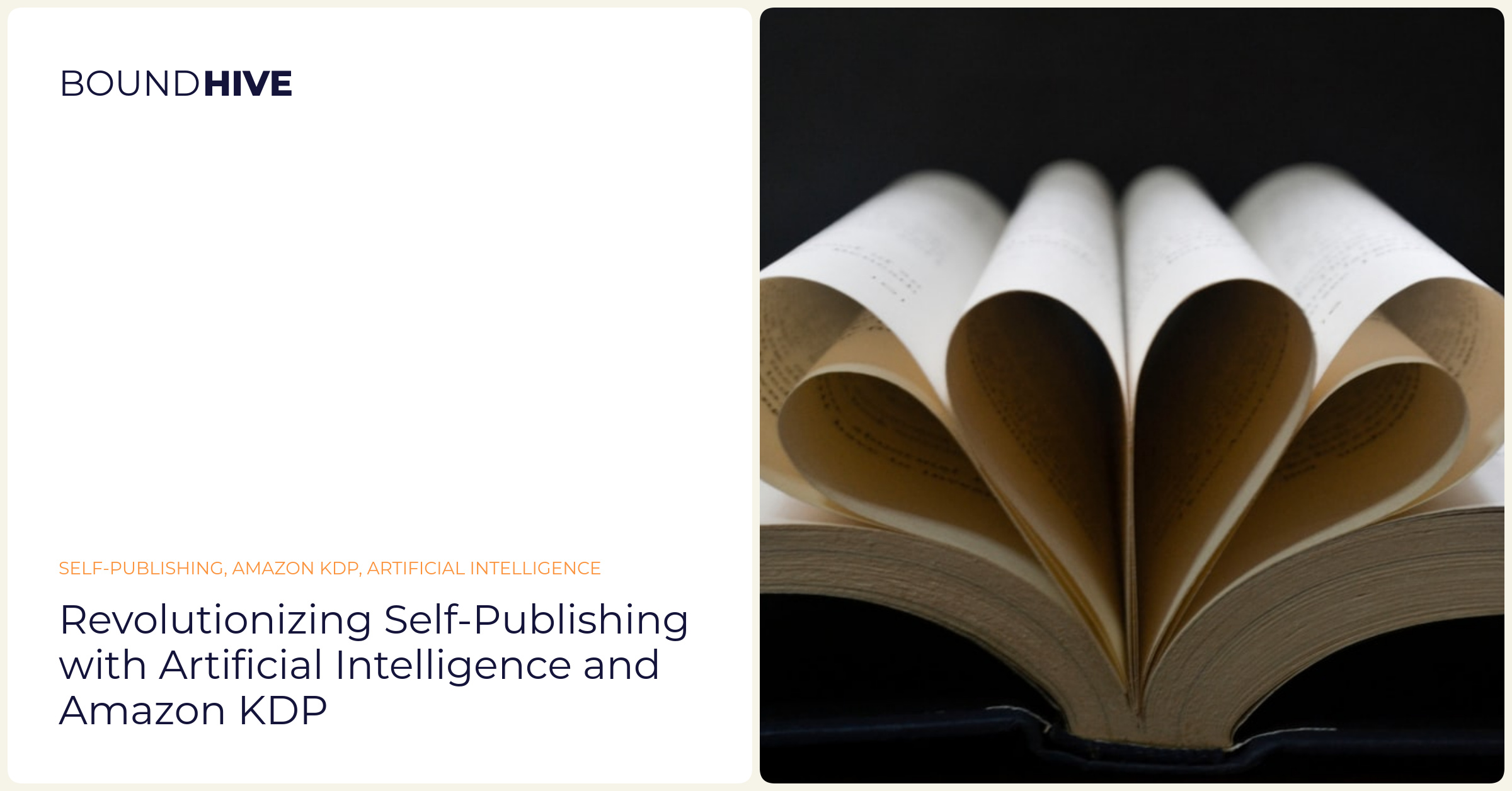 Revolutionizing Self-Publishing with Artificial Intelligence and Amazon KDP - BoundHive