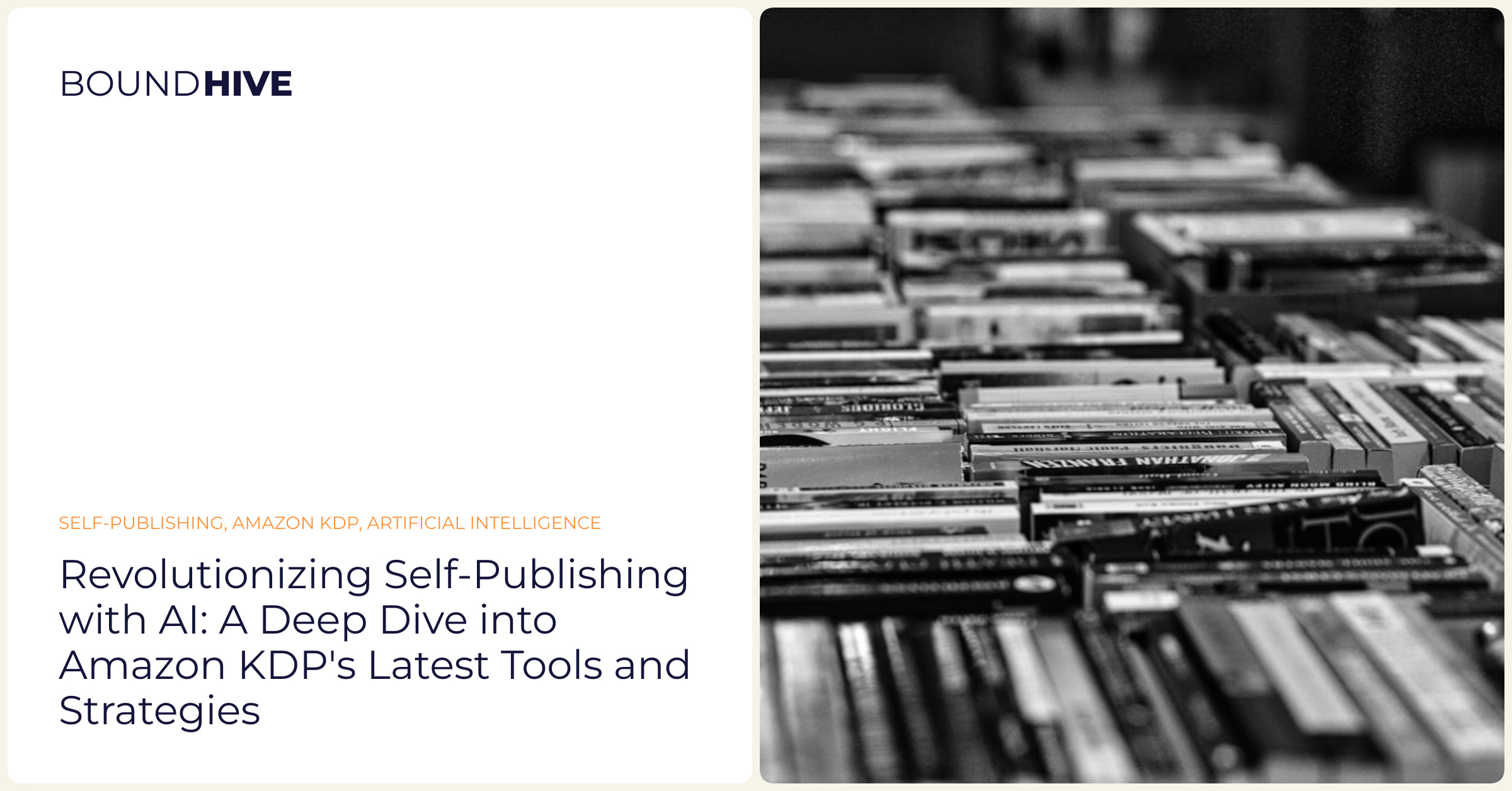 Revolutionizing Self-Publishing with AI: A Deep Dive into Amazon KDP's ...