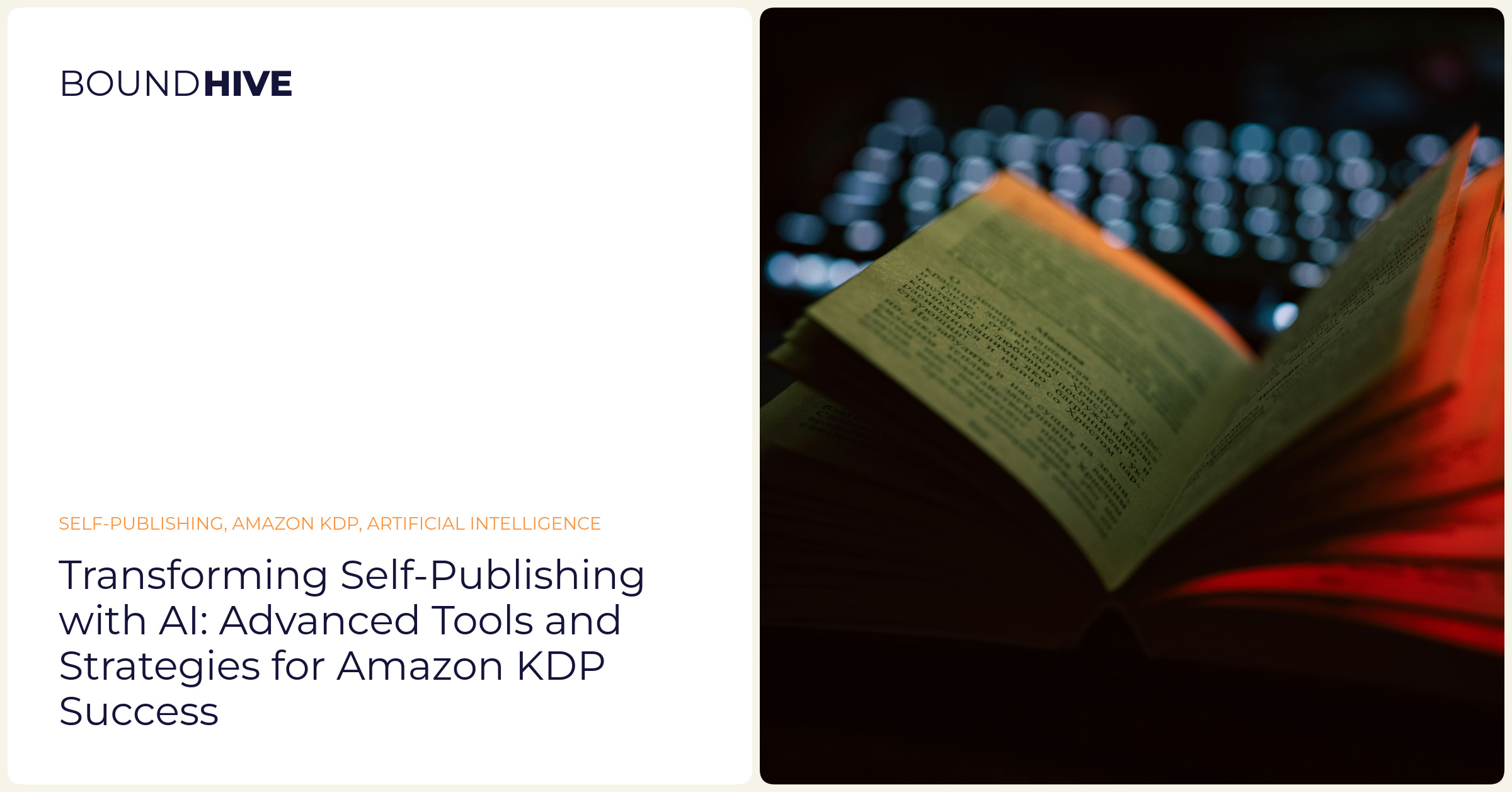 Transforming Self-Publishing with AI: Advanced Tools and Strategies for Amazon KDP Success ...